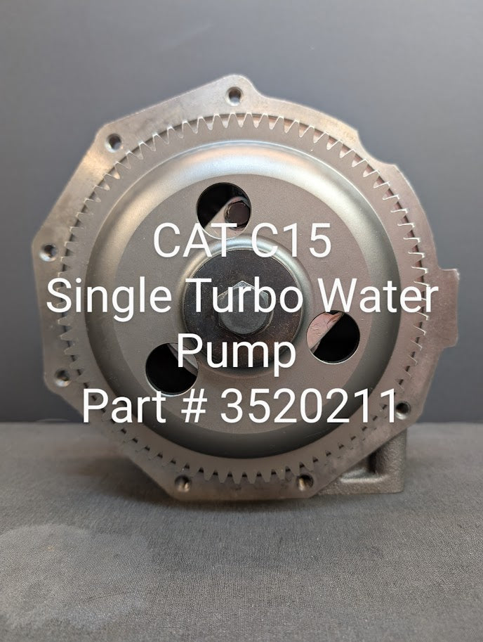 CAT C15 SINGLE TURBO WATER PUMP # 3520211 / 381807 – Young and Sons